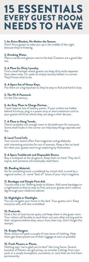 5 Ways to Make Your House Guests Feel Special