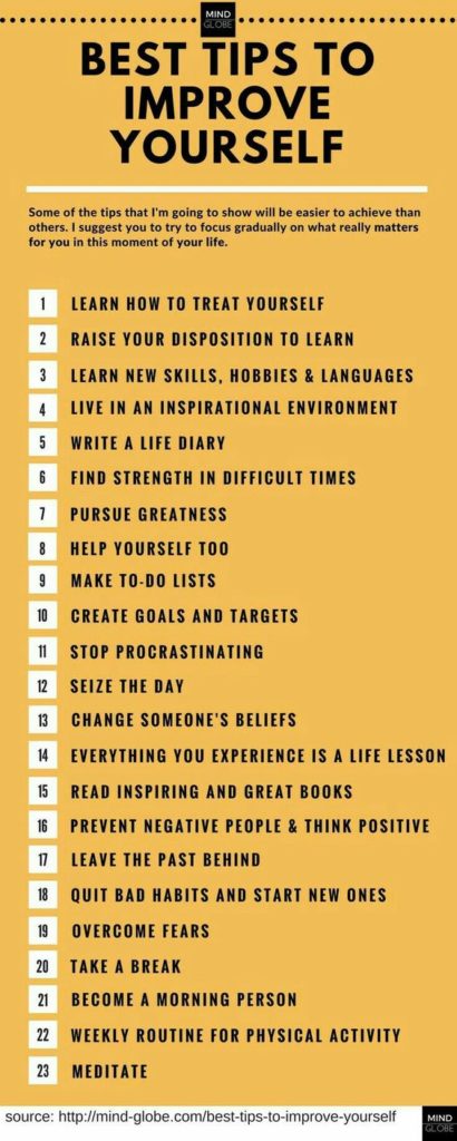 Top 6 self improvement tips for women