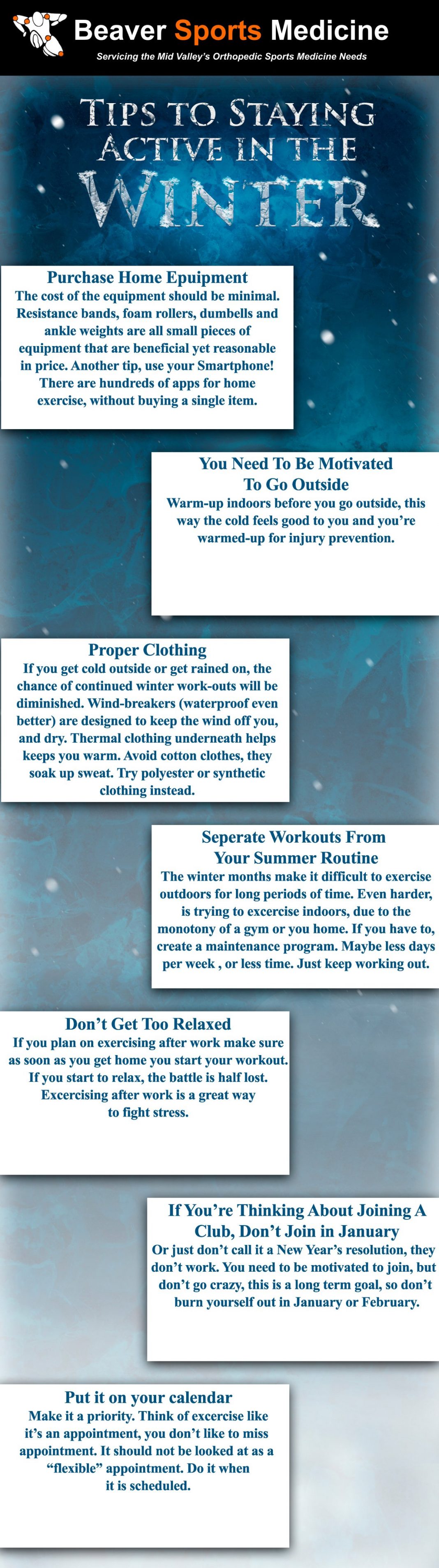 7 Ways to Help You Stay Active in Winter