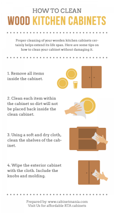 What's the best way to clean kitchen cabinets?